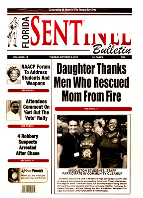 "Florida Sentinel Bulletin, October 5, 2010" by Gwen Hayes