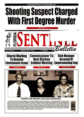 "Florida Sentinel Bulletin, July 19, 2011" by Gwen Hayes