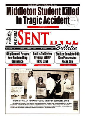 "Florida Sentinel Bulletin, October 7, 2011" by Gwen Hayes