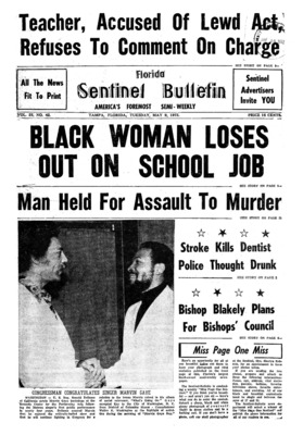 "Florida Sentinel Bulletin, May 9, 1972" by C. Blythe Andrews Jr.