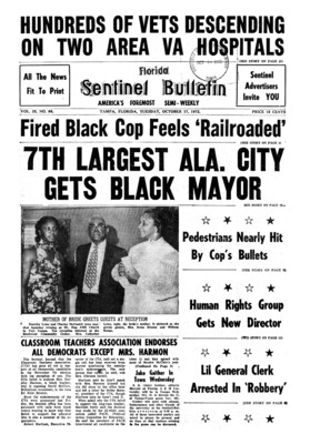 "Florida Sentinel Bulletin, October 17, 1972" by C. Blythe Andrews Jr.