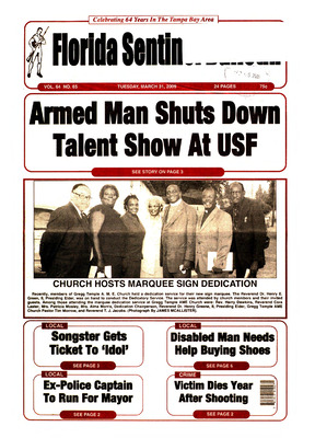 "Florida Sentinel Bulletin, March 31, 2009" by Gwen Hayes