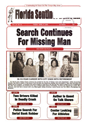 "Florida Sentinel Bulletin, April 17, 2009" by Gwen Hayes