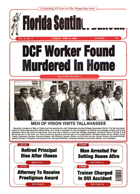 "Florida Sentinel Bulletin, April 21, 2009" by Gwen Hayes