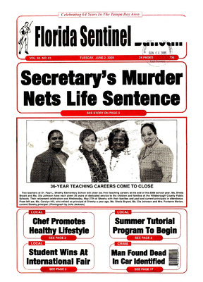 "Florida Sentinel Bulletin, June 2, 2009" by Gwen Hayes