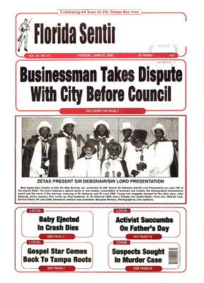 "Florida Sentinel Bulletin, June 23, 2009" by Gwen Hayes