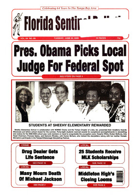 "Florida Sentinel Bulletin, June 30, 2009" by Gwen Hayes