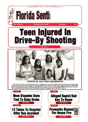 "Florida Sentinel Bulletin, July 7, 2009" by Gwen Hayes