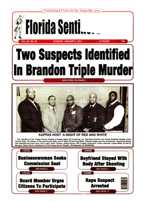"Florida Sentinel Bulletin, January 5, 2010" by Gwen Hayes