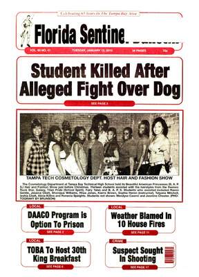 "Florida Sentinel Bulletin, January 12, 2010" by Gwen Hayes
