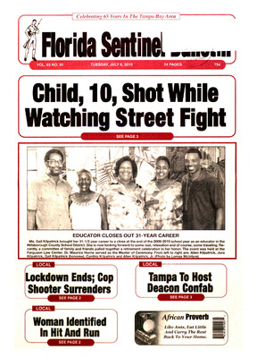 "Florida Sentinel Bulletin, July 6, 2010" by Gwen Hayes