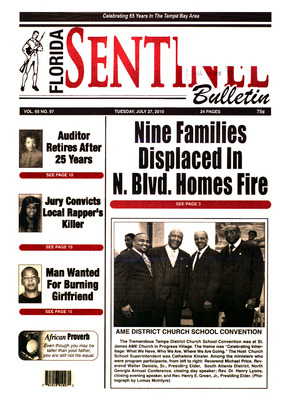 "Florida Sentinel Bulletin, July 27, 2010" by Gwen Hayes