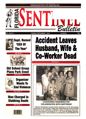 "Florida Sentinel Bulletin, September 7, 2010" by Gwen Hayes