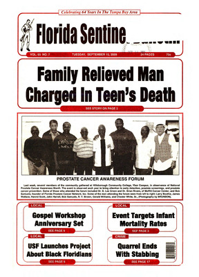 "Florida Sentinel Bulletin, September 15, 2009" by Gwen Hayes