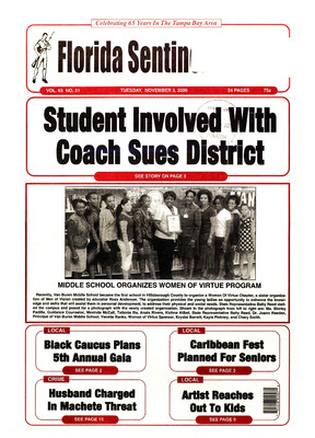 "Florida Sentinel Bulletin, November 3, 2009" by Gwen Hayes