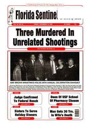 "Florida Sentinel Bulletin, November 13, 2009" by Gwen Hayes