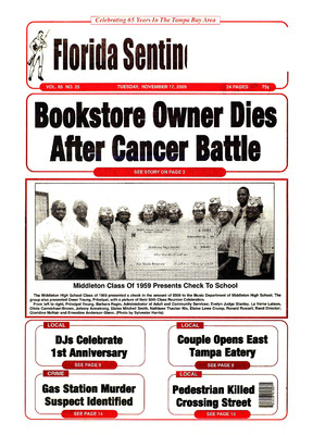 "Florida Sentinel Bulletin, November 17, 2009" by Gwen Hayes