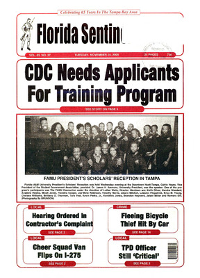 "Florida Sentinel Bulletin, November 24, 2009" by Gwen Hayes