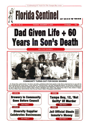 "Florida Sentinel Bulletin, December 15, 2009" by Gwen Hayes