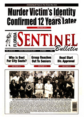 "Florida Sentinel Bulletin, February 18, 2011" by Gwen Hayes