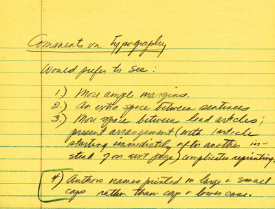 "Correspondence: Henry M. Stevenson, Comments on Typography" by Henry M ...