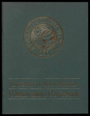 "Commencement Convocation Program, USF, May 3, 1994" by University of ...