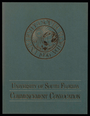 "Commencement Convocation Program, USF, December 17, 1995" by ...