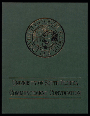 "Commencement Convocation Program, USF, August 10, 1996" by University ...
