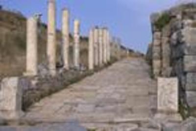 "Ramp leading from Square of Domitian to the Upper or State Agora. Rust ...