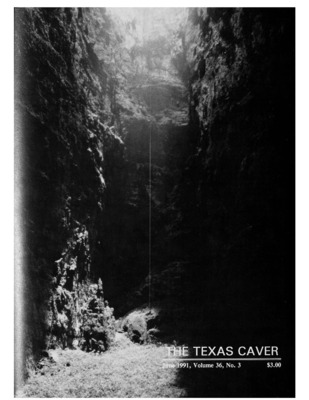 "The Texas Caver, Volume 36, No. 3, June 1991" by Oren Tranbarger