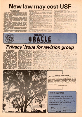 "The Oracle, November 7, 1977" by Ellen Hampton