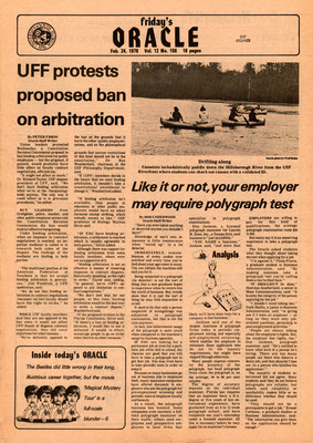 "The Oracle February 24, 1978" by Tom Marnell