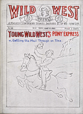 "Young Wild West's pony express, or, Getting the mail through on time ...